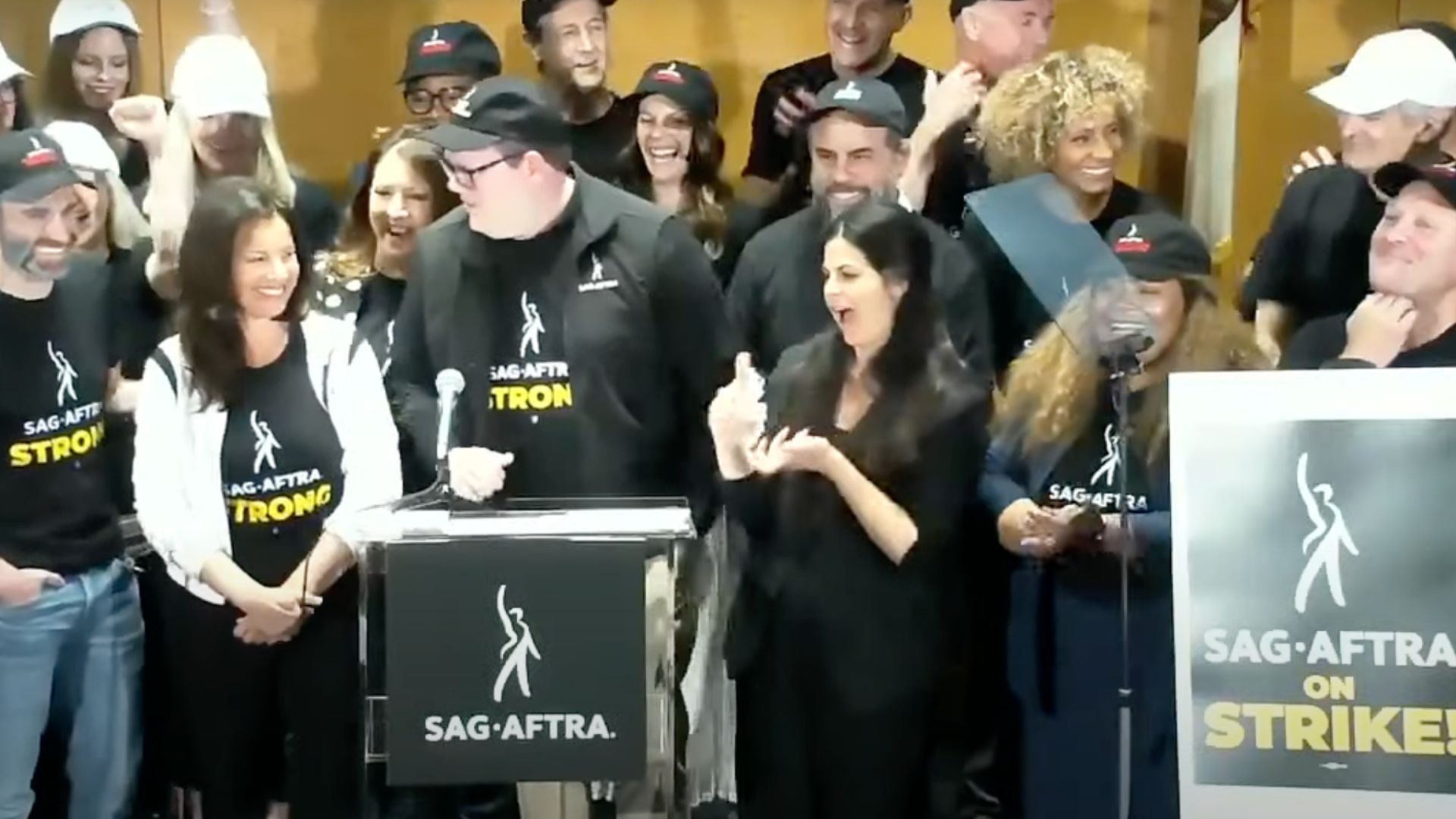 TV and radio actors union goes on strike