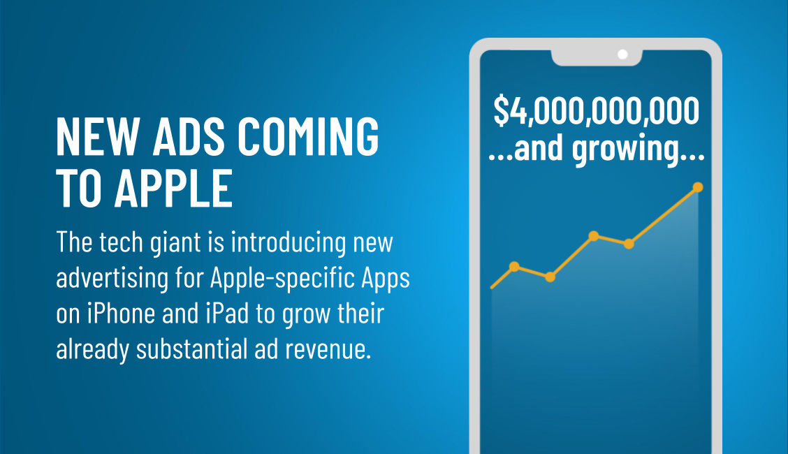 APPLE MAKING MOVES TO EXPAND ON-DEVICE ADVERTISING